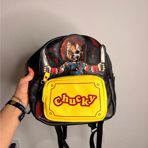Bags | Chucky Kids Backpack Black And Yellow | Poshmark